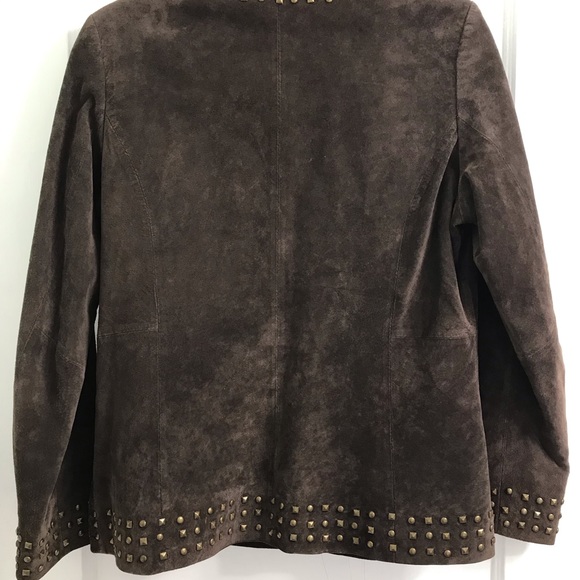 Laura Ashley | Jackets & Coats | Laura Ashley Brown Suede Jacket | Poshmark